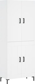 Skříň highboard bílá 69,5 x 34 x 180 cm kompozitní dřevo 3195787