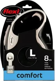 Flexi Comfort L pásek 8m černé / Vodítko