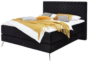 Boxspring postel oliver 160 x 200 černá MUZZA