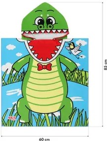 NILS aqua NAR20 Ručník - pončo z mikrovlákna Crocodile