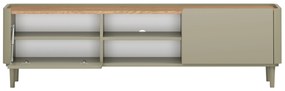 TV stolek Elivo 170 cm na nožkách - eukalyptus / dub baltic dune