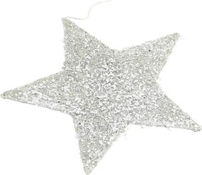 Vánoční ozdoba Star Silver 25 cm