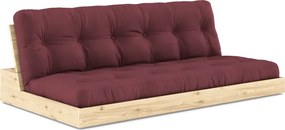 Karup Design  Rozkládací pohovka BASE - 710 Bordeaux / Bez bočních boxů