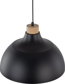 TK Lighting Černý závěsný lustr Cap pro žárovku E27 TK2071