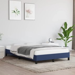 Rám postele bez matrací modrá 120x190 cm textil 3269611