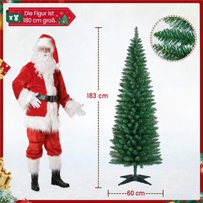 Umělý vánoční stromek Yaheetech – zelená, 183 cm (267793964763)