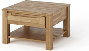 Massivo.cz Konferenční stolek Winten 1SH, 70x70 cm, dub, masiv - horní