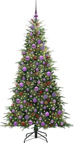 Umělý Skládací Vánoční Strom s stojanem Zelená 180 cm PE a PVC 3397425