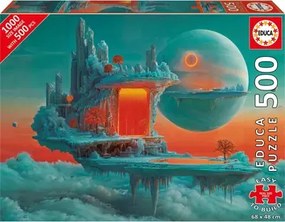 EDUCA Puzzle Planeta ohně a ledu / 500 dílků