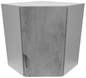 Bawor Rohová kuchyňská horní skříňka barva beton korpus šedý
