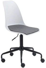 OnaDnes -20% Bílá plastová kancelářská židle Unique Furniture Whistler