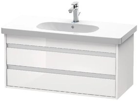 Duravit Ketho - Umyvadlová skříňka 48x100x46 cm, 2 zásuvky, lesklá bílá KT664802222