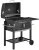 Outsunny gril na dřevěné uhlí BBQ gril Smoker, nastavitelná přihrádka na uhlí, boční odkládací plochy, 124 x 66 x 112 cm, černý