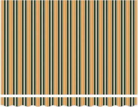 Stahovací markýza Zelená a žlutá 300 x 250 x 165 cm 3330174
