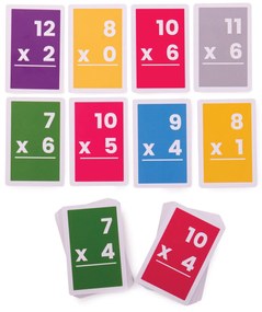 Bigjigs Toys Dřevěné kartičky - Násobení 7-12