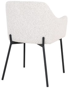 House Nordic Jídelní židle MELILLA bílé bouclé 1001215
