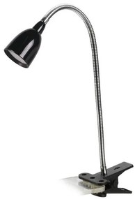 Solight Stolní LED lampa na klip WO33-BK, černá, teplá bílá