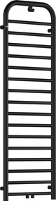 Deante Silia, koupelnový radiátor 500x1570 mm, 586W, černá matná, DEA-AGI_NG51