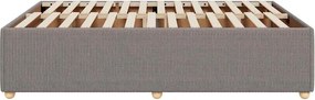 Rám postele bez matrace taupe 140 x 200 cm textil 3284946