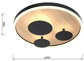 Wofi 9013-306S - LED Stmívatelné stropní svítidlo REIMS LED/26W/230V
