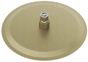 Gamma Gamma, kulatá sprchová nerezová hlavice 25 cm, zlatá matná, GMA-DMO25-BGD
