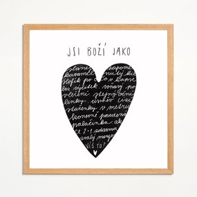 Eliška Straková | Boží jako Rám: Černý, Velikost: 40 x 40 cm