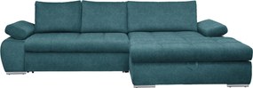 XXXLutz ROHOVÁ SEDAČKA, textil, petrolej Carryhome - Sedací soupravy - 002300011413