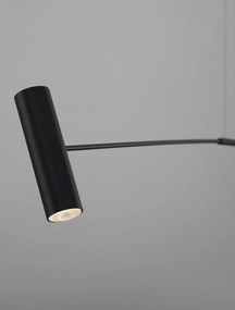 Matně černá kovová LED stojací lampa (výška 250 cm) Voice – Nova Luce