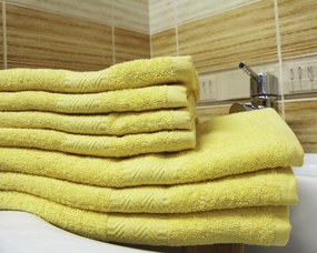 Tibex Froté ručník BOBBY, žlutá, 50x100cm