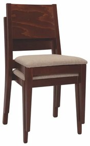 Stima Dřevěná jídelní židle ALEX stohovatelná | Odstín: dub,Sedák: lima beige 10