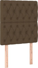 Box spring postel s matrací tmavě hnědá 80x200 cm textil 3137352