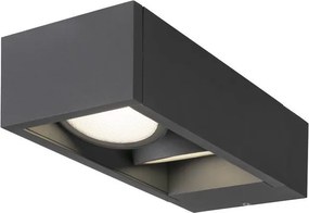 LA 1004748 ESKINA FRAME WL venkovní LED nástěnné přisazené svítidlo double antracit CCT switch 3000/4000 K - BIG WHITE (SLV)