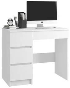Počítačový stůl A7 bílá levá