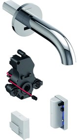 Geberit Piave - Elektronický umyvadlový ventil pod omítku, pro studenou vodu, napájení z generátoru, easy to clean, chrom 116.285.21.1