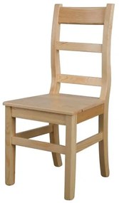 Dřevěná jídelní židle KT114, borovice (Barva dřeva: Ořech)