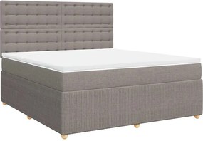 Box spring postel s matrací taupe 180x200 cm textil 3292153