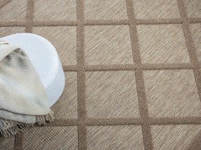 My Flair, Kusový koberec Mara beige – na ven i na doma, 100x160, béžová, chodba / předsíň