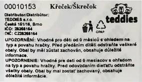 TEDDIES Plyšový křeček / 18 cm / od 0 měsíců