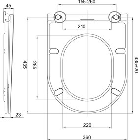 Mereo Mereo, WC závěsné, RIMLESS, 530x355x360, keramické, vč. sedátka CSS113S, VSD81S