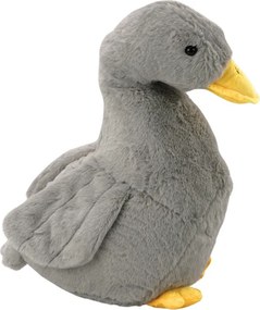 LEAN Toys Plyšová husa maskot, šedá objímací kachna 40 cm