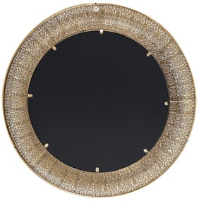 Nástěnné zlaté zrcadlo ø80 cm CHANNAY Beliani