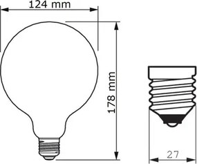 Philips MASTER Value LEDBulb G120 E27 / LED žárovka / stmívatelná / 5,