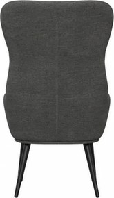 relaxační křeslo, odpočinkové, dřevo/kov/textil, 96x68x79 cm, nohy černé/tmavě šedá, Dekorino KR20260056