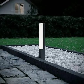 German Venkovní soklová LED lampa / 8 W / IP65 / tmavě šedá / teplá bílá