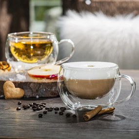 4Home Termo sklenice na cappuccino Hot&Cool 270 ml, 2 ks