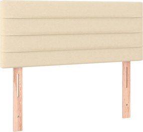 Box spring postel s matrací krémová 90x190 cm textil 3140662