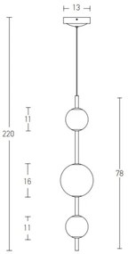 Zambelis 20132 - LED Lustr na lanku LED/12W/230V