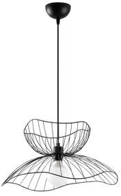 Černé závěsné svítidlo s kovovým stínidlem ø 50 cm Farac – Opviq lights