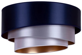 Duolla | Duolla - Stropní svítidloTRIO 3xE27/15W/230V pr. 60 cm modrá/stříbrná/měděná | DU601559