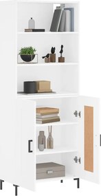 Skříň highboard bílá 69,5 x 34 x 180 cm kompozitní dřevo 3189957